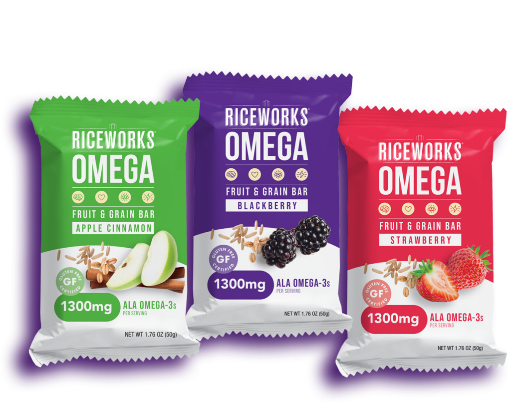 Gluten Free Rice Chips and Omega-3 Bars - Riceworks