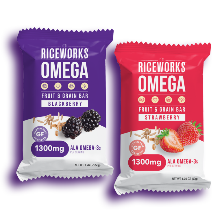 Gluten Free Rice Chips and Omega-3 Bars - Riceworks