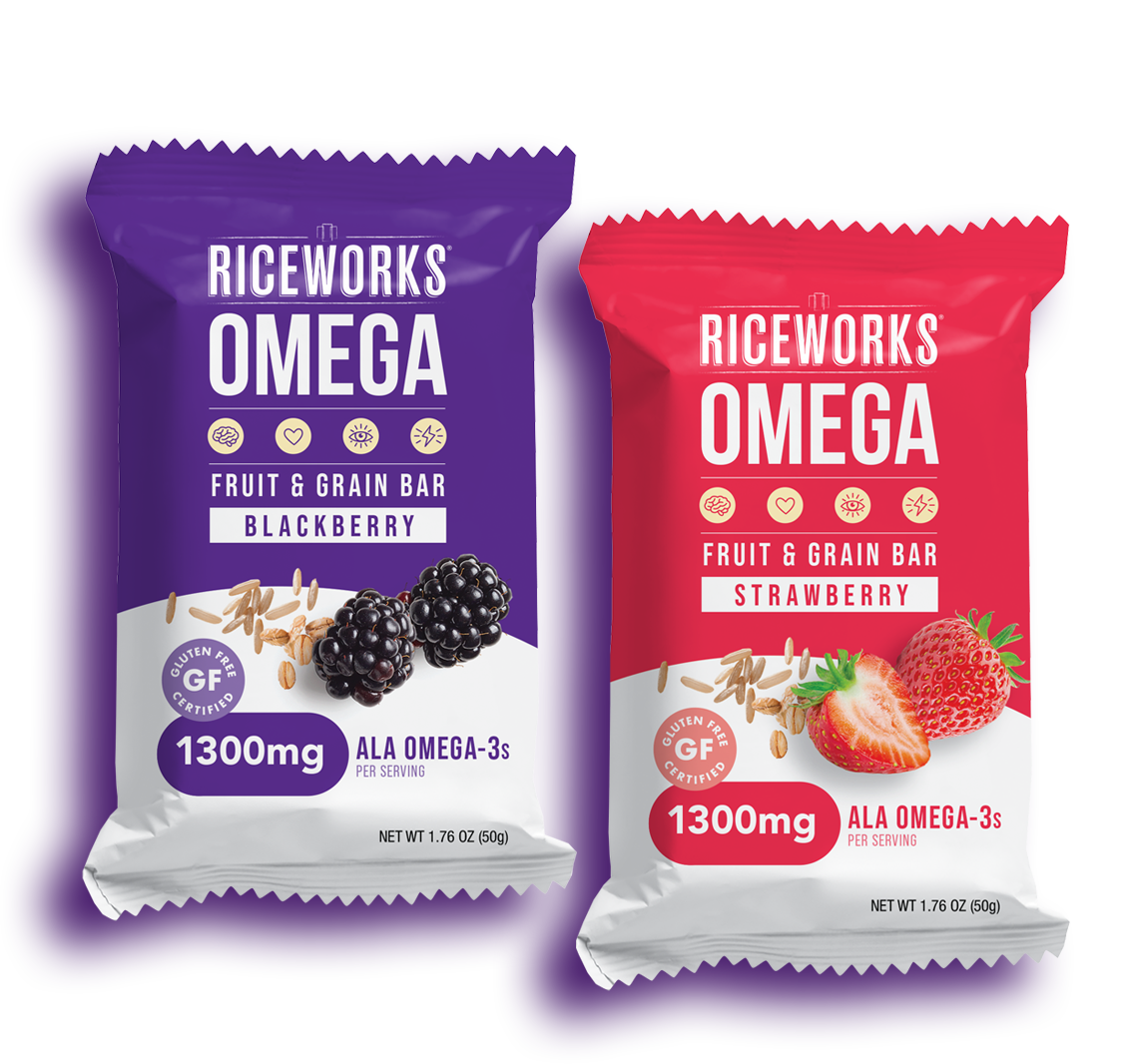 Gluten Free Rice Chips and Omega-3 Bars - Riceworks